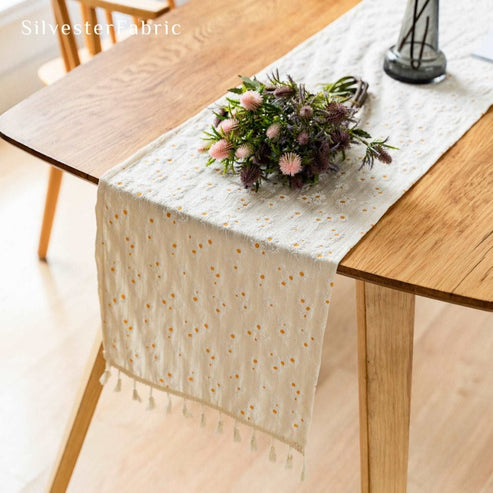 Floral Table Runner丨Spring Table Runner丨Small Table Runner ...
