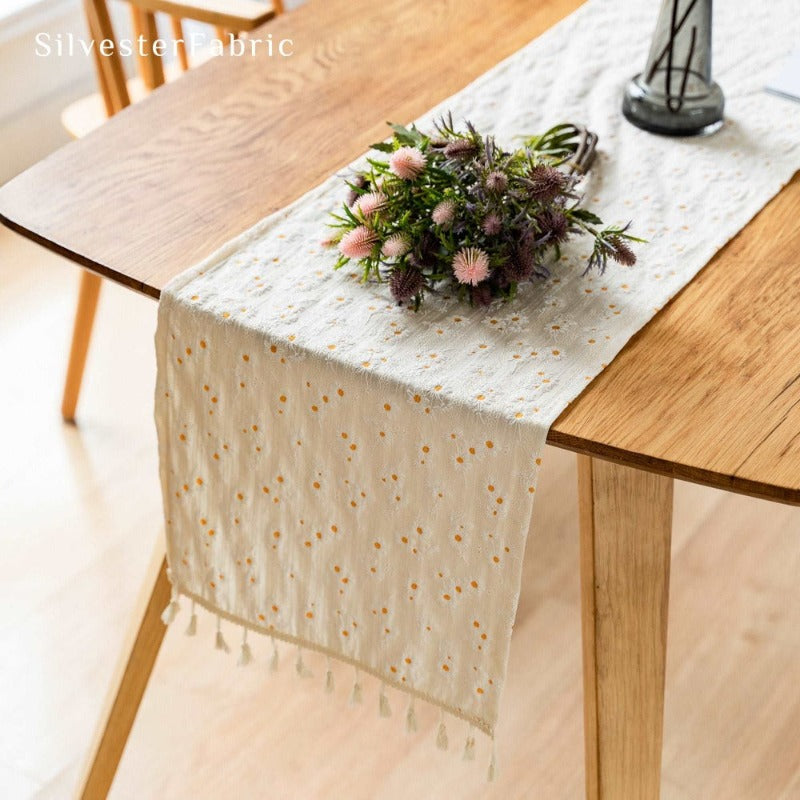 Floral Table Runner丨Spring Table Runner丨Small Table Runner ...