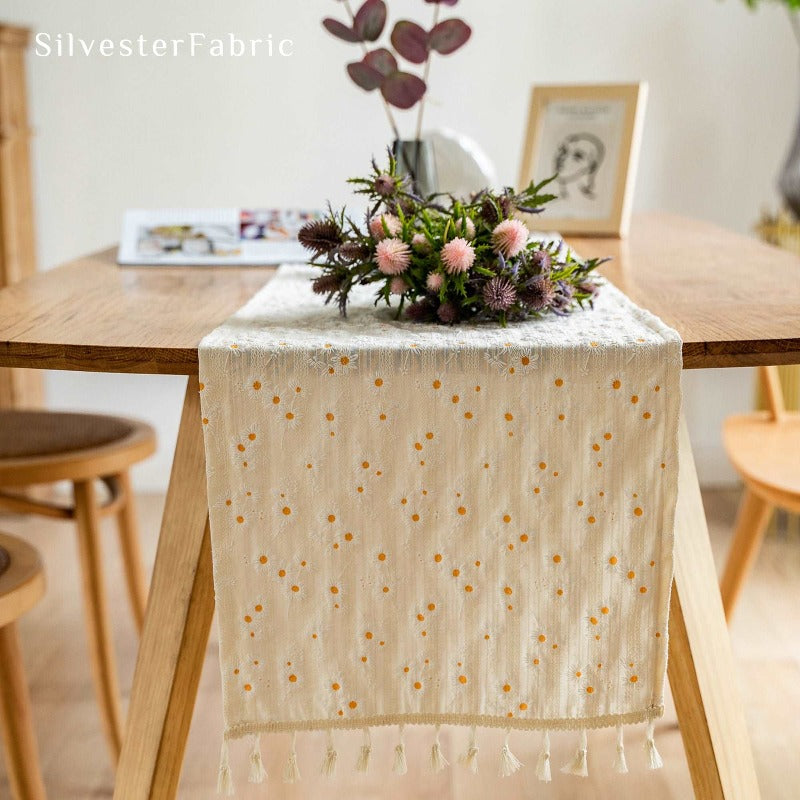 Floral Table Runner丨Spring Table Runner丨Small Table Runner ...