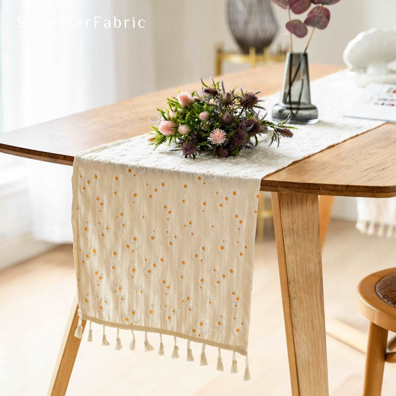 Floral Table Runner丨Spring Table Runner丨Small Table Runner ...