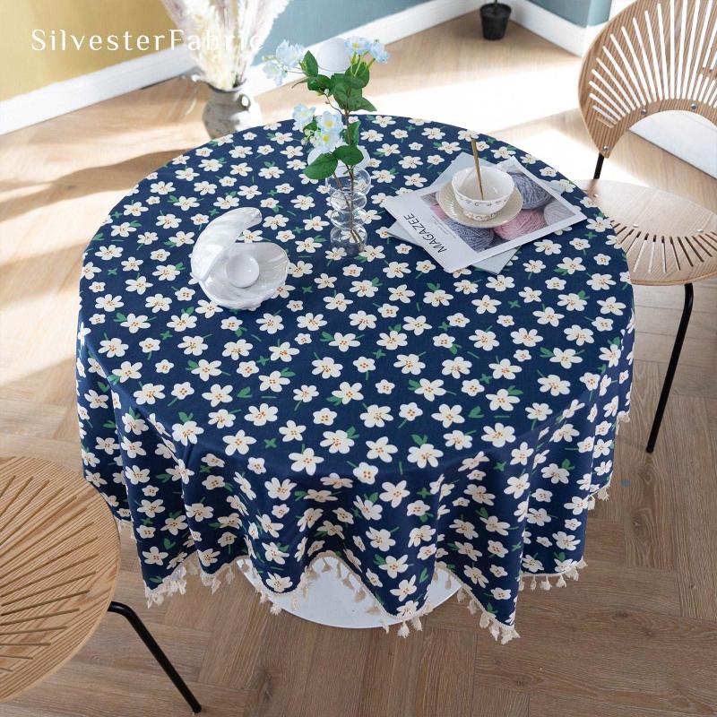 Floral Green Tablecloth丨French Tablecloth 丨Rectangle Tablecloth ...