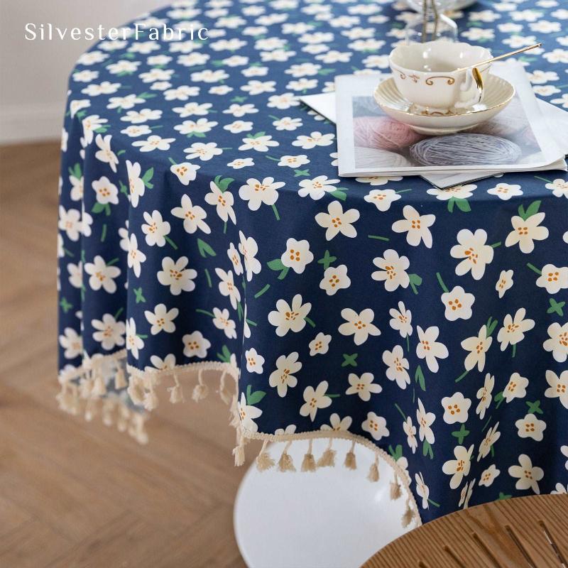 Floral Green Tablecloth丨French Tablecloth 丨Rectangle Tablecloth ...