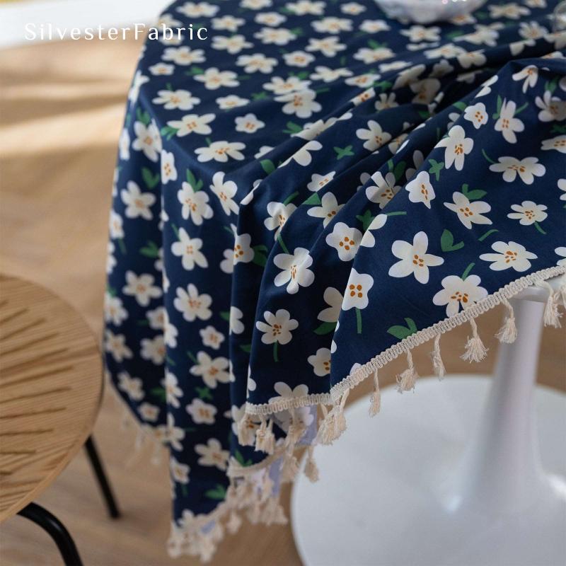 Floral Green Tablecloth丨French Tablecloth 丨Rectangle Tablecloth ...