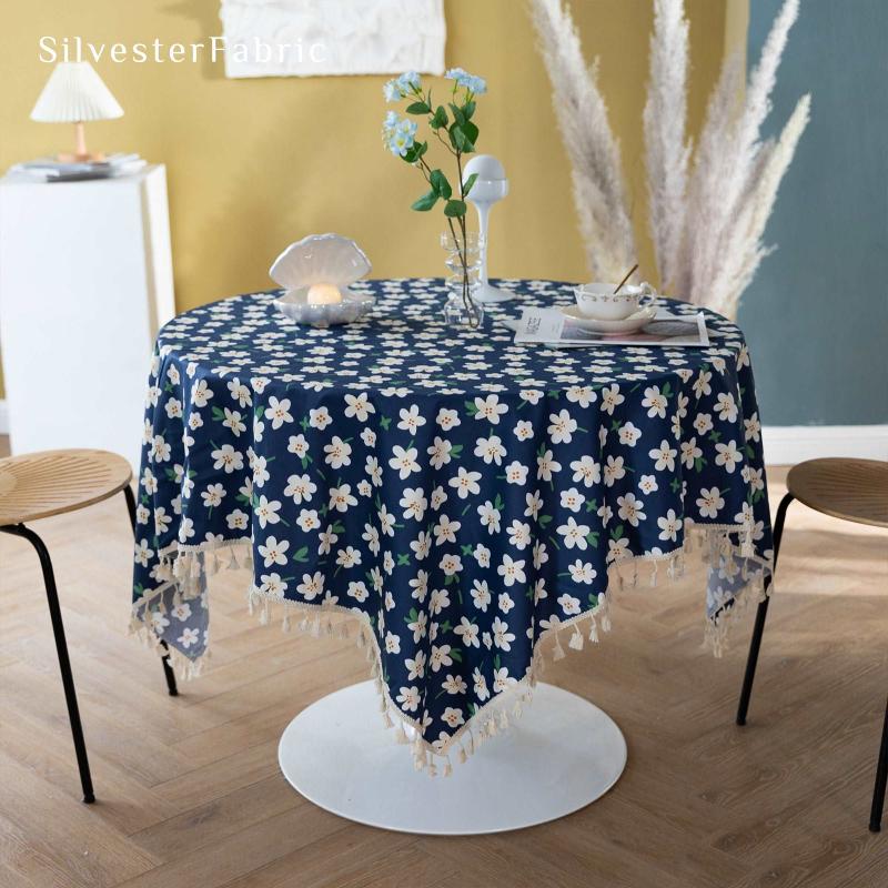 Floral Green Tablecloth丨French Tablecloth 丨Rectangle Tablecloth ...